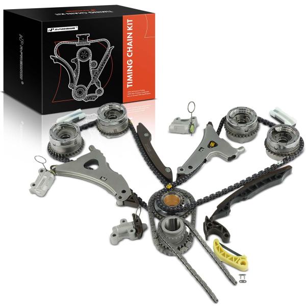 商品名: A-Premium 21PCS エンジンタイミングチェーンキット スプロケット&amp;テンショナー&amp;ガイド付き メルセデスベンツ C350/C400/ML350/ML400 2015、CLS400/GL450/SL400...