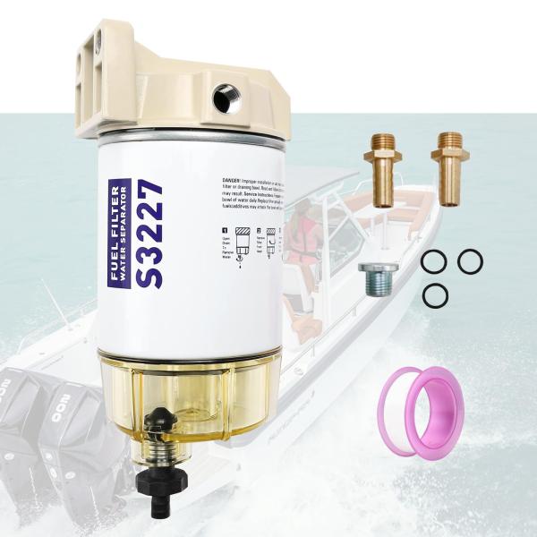 商品名:  Marine Fuel Water Separator Filter for Mercury Outboards - S3277 Replaces OEM Part Numbers S3227, 320R, 490R-RAC-0...