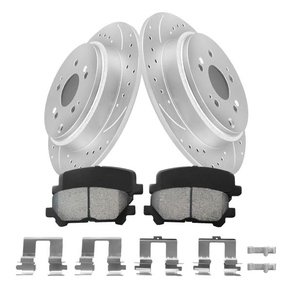 商品名:  funire Rear Brake Kit, Brake Rotors Ceramic Brake Pads Compatible with 2011-2017 Honda Odyssey, 2009-2015 Honda Pi...