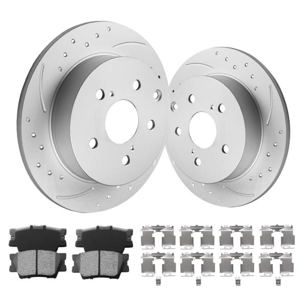 商品名:  funire Rear Brake Kit, Brake Rotors and Ceramic Brake Pads Compatible with 2006-2018 Toyota RAV-4, 2010-2012 Lexus...