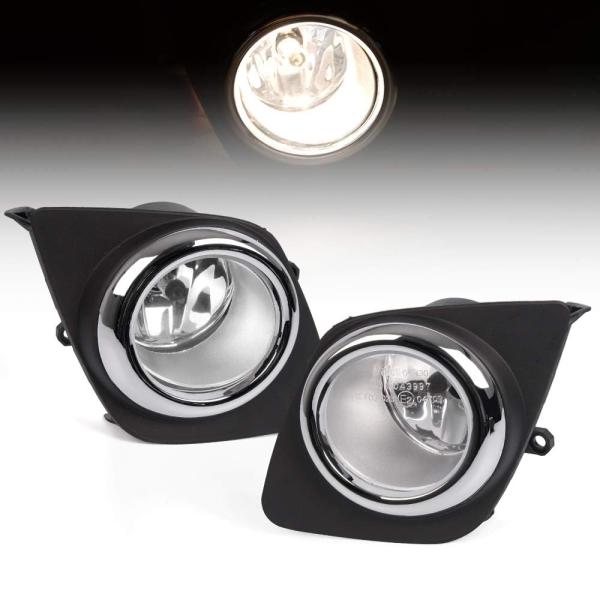 商品名: CNNELL ドライビングフォグライトランプキットアセンブリ トヨタ RAV4 2009-2012 フロントバンパーランプ+スイッチ+ブラケット+H11バルブOEM交換品 CNNELL Driving Fog Lights Lam...