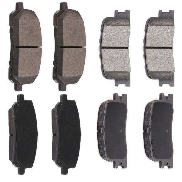 商品名:  AUTOMUTO 8PCS Front &amp; Rear Disc Brake Pads Set D885 D884 For Toyota For Highlander 2001-2003ブランド: AUTOMUTO高さ: ...