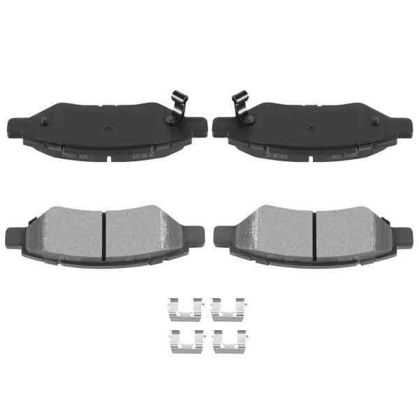 商品名:  AUTOMUTO 4PCS Rear Semi-Metallic Disc Brake Pads Set D1337 For Cadillac CTS 2008-2014,For Cadillac SRX 2010-2016,F...