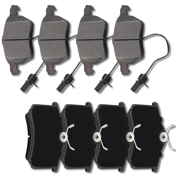 商品名:  AUTOMUTO 8PCS Front &amp; Rear Disc Brake Pads Set D840 D340 For Audi A4 1999-2008,For Audi A4 Quattro 2002-2006,F...