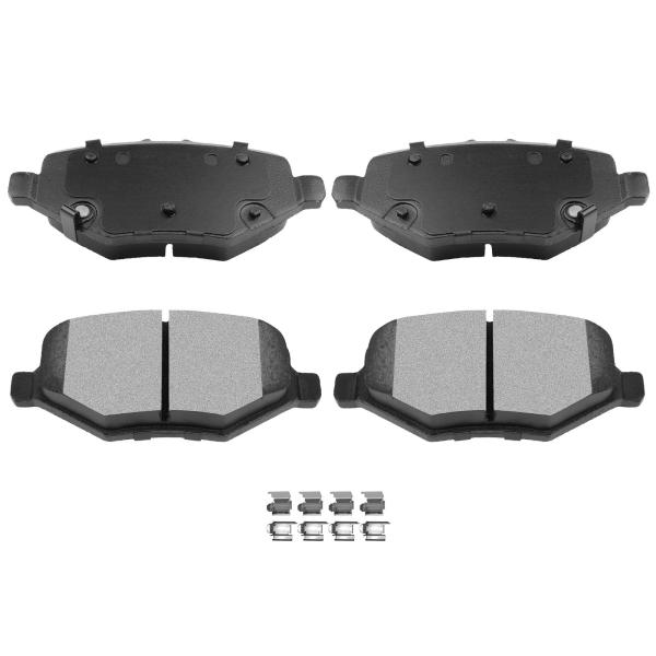 商品名:  AUTOMUTO 4PCS Rear Ceramic Disc Brake Pads Set D1612 For Chevrolet Cobalt HHR Malibu For Ford Explorer Flex Police...