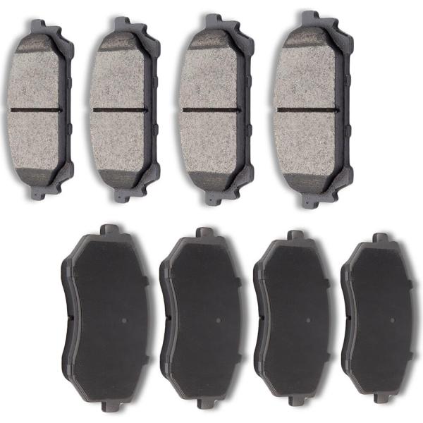 商品名:  AUTOMUTO 8PCS Front &amp; Rear Ceramic Disc Brake Pads Set D929 D1004 For Saab 9-2X 2005-2006,For Subaru Impreza 2...