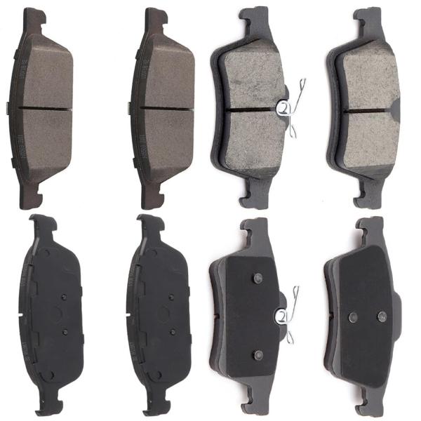 商品名:  AUTOMUTO 8PCS Front &amp; Rear Disc Brake Pads Set D1095 D1645 For Ford For Escape 2013-2016, For Ford For Focus 2...