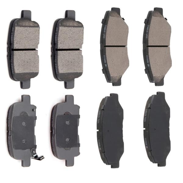 商品名:  AUTOMUTO 8PCS Front &amp; Rear Ceramic Disc Brake Pads Set D865 D943 For Honda Pilot 2003-2008ブランド: AUTOMUTO高さ: 14...