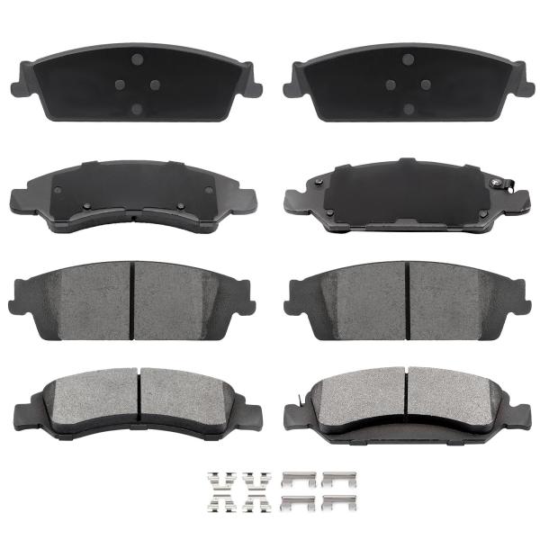 商品名:  AUTOMUTO 8PCS Front &amp; Rear Disc Brake Pads Set D1707 D1363 For Cadillac Escalade Escalade ESV For Chevrolet Si...