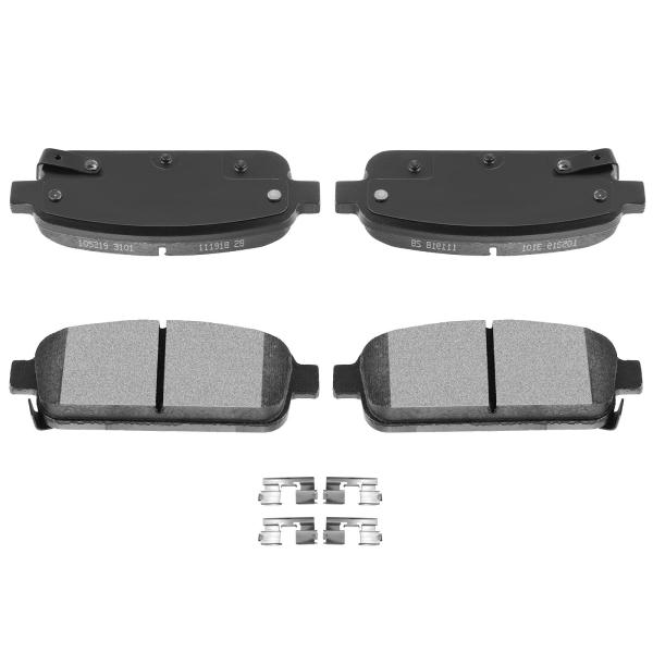 商品名:  AUTOMUTO 4PCS Rear Semi-Metallic Disc Brake Pads Set D1468 For Buick Cascada Encore Verano For Cadillac ELR For Ch...
