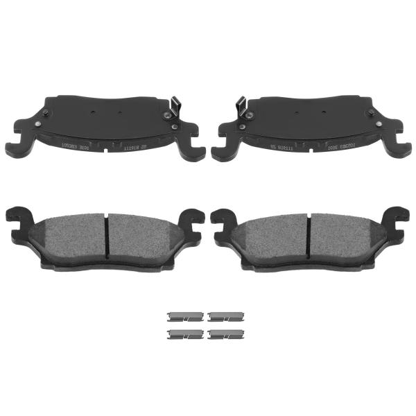 商品名:  AUTOMUTO 4PCS Rear Semi-Metallic Disc Brake Pads Set D1120 For Hummer H3 2006-2010,For Hummer H3T 2009-2010ブランド: A...