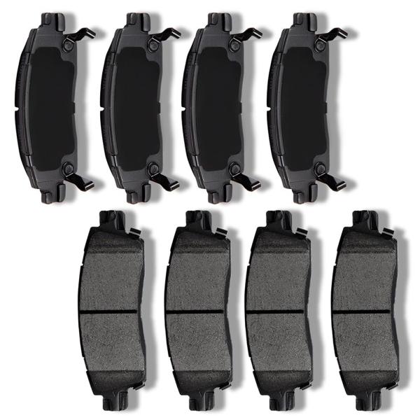 商品名:  AUTOMUTO 8PCS Front &amp; Rear Disc Brake Pads Set D883 D1169 For Buick Enclave 2008-2017,For Chevrolet Traverse 2...