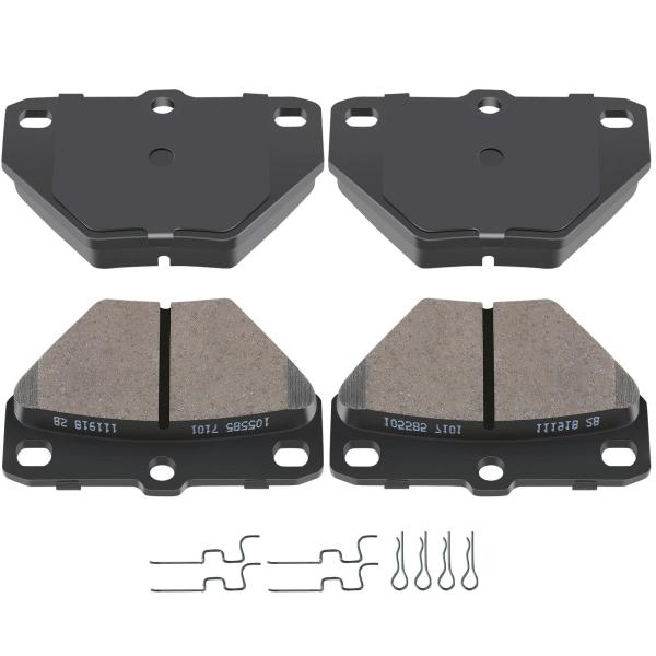 商品名:  AUTOMUTO 4PCS Rear Ceramic Disc Brake Pads Set D823 For Pontiac Vibe 2003-2006,For Toyota Celica 2000-2005,For Toy...