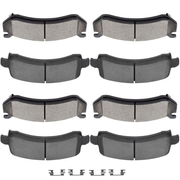 商品名:  AUTOMUTO 8PCS Front &amp; Rear Disc Brake Pads Set D974 D785 For Cadillac Escalade For Chevrolet Avalanche 1500 Su...