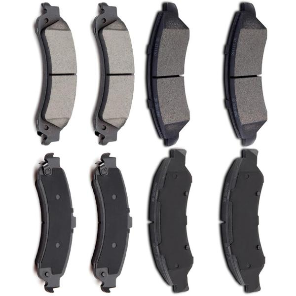 商品名:  AUTOMUTO 8PCS Front &amp; Rear Disc Brake Pads Set D834 D1092 For Chevrolet Astro Avalanche 1500 Silverado 1500 Su...