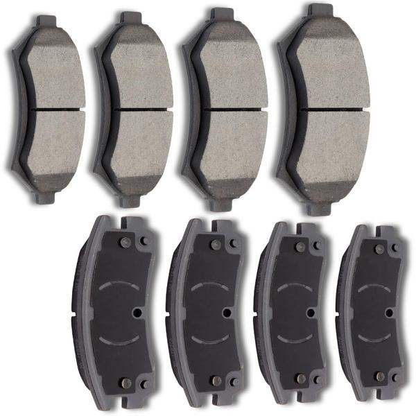 商品名:  AUTOMUTO 8PCS Front &amp; Rear Ceramic Disc Brake Pads Set D698 D699 For Buick Century Regal For Chevrolet Impala ...