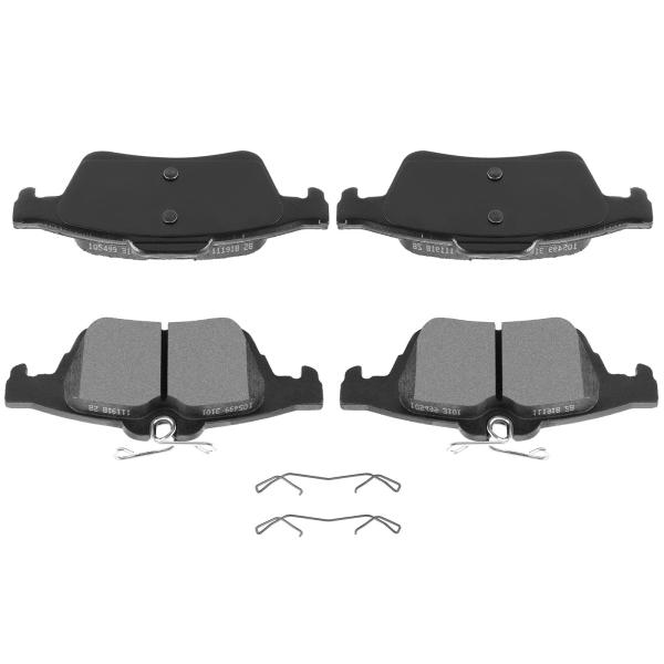 商品名:  AUTOMUTO 4PCS Rear Semi-Metallic Disc Brake Pads Set D1564 For Chevrolet Cobalt For Ford C-Max EcoSport Escape Foc...