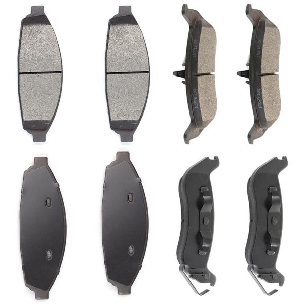 商品名:  AUTOMUTO 8PCS Front &amp; Rear Semi-Metallic Disc Brake Pads Set D932 D931 For Ford Crown Victoria For Lincoln Tow...