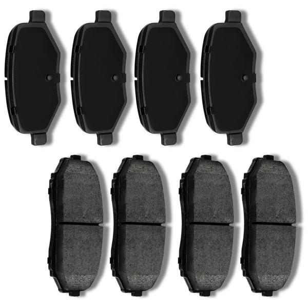 商品名:  AUTOMUTO 8PCS Front &amp; Rear Ceramic Disc Brake Pads Set D1258 D1259 For Ford For Edge 2007-2010,For Lincoln MKX...