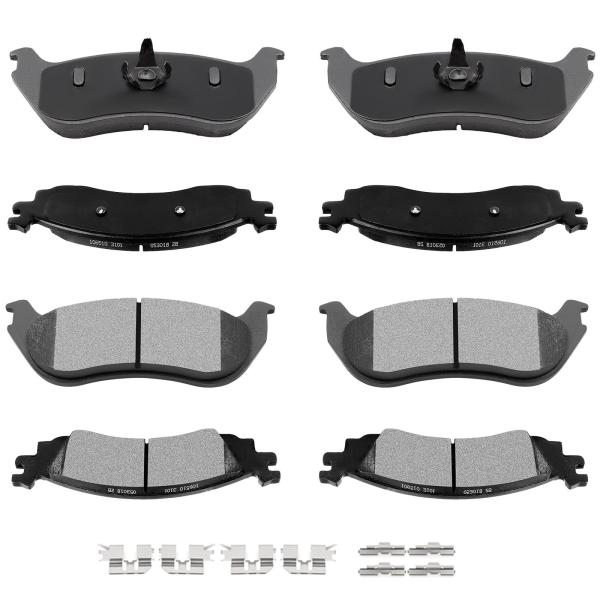 商品名:  AUTOMUTO 8PCS Front &amp; Rear Disc Brake Pads Set D881 D1158 For Ford For Explorer 2006-2010, For Ford For Explor...