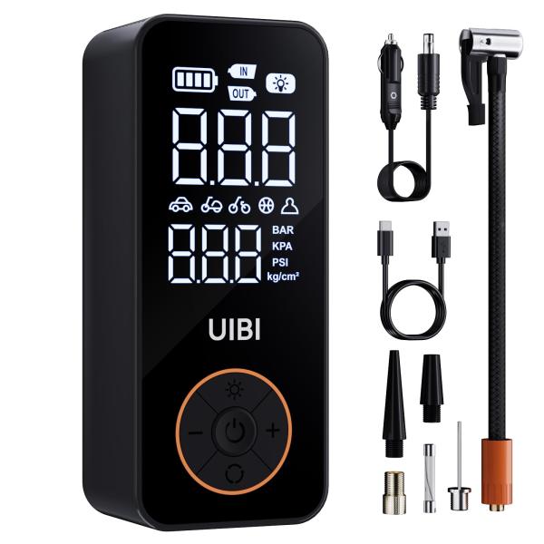 商品名: 電動空気入れ 車 自転車 バイク 空気入れ UIBI Tire Inflator Portable Air Compressor, 150 PSI Air Pump For Car Tires, 2X Faster Inflati...
