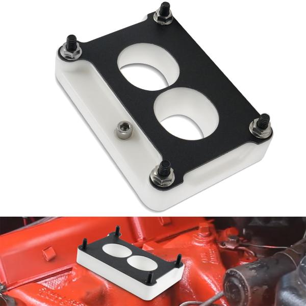 商品名: Bevinsee インテークマニホールドアダプター 1.75 TBI スロットルボディ 2バレル 4412 500 350 2300 CFM Holley Manifold アーリー オートライト カーブ GM対応 シボレー対応 ...