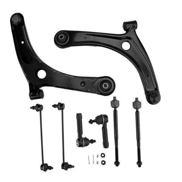 商品名: Torchbeam フロントロアコントロールアーム8個、キャリバー2007-2012、コンパス2007-2016、パトリオット2007-2016、K620065、K80258、ES800408、EV80645の交換用フロントサスペ...