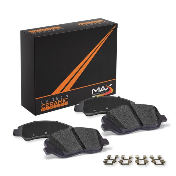 商品名:  Max Advanced Brakes Rear Brake Pad for 2007-2013 2014 2015 Mini Cooper w/ 10.20" Dia Rotor, Carbon Ceramic Pad w/H...