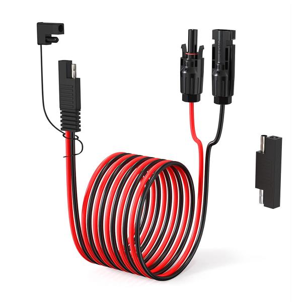 商品名: ELFCULB 10AWG 50フィート ソーラーコネクター - SAEアダプター2 3.3 10 20 35 50フィート SAE ソーラーパネル延長ケーブル SAE極性リバースアダプター付き ソーラーパネルカーバッテリー充電器...