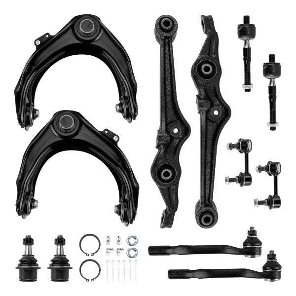 商品名:  Torchbeam 12pcs Front Suspension Kit Upper Lower Control Arms Sway Bar Link Lower Ball Joint Inner Outer Tie Rod E...