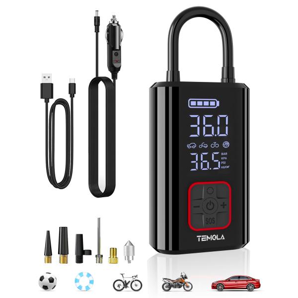 商品名: TEMOLA Tire Inflator Portable Air Compressor, 12V DC Air Pump for Car Tires 150PSI Cordless Air Compressor Portable...