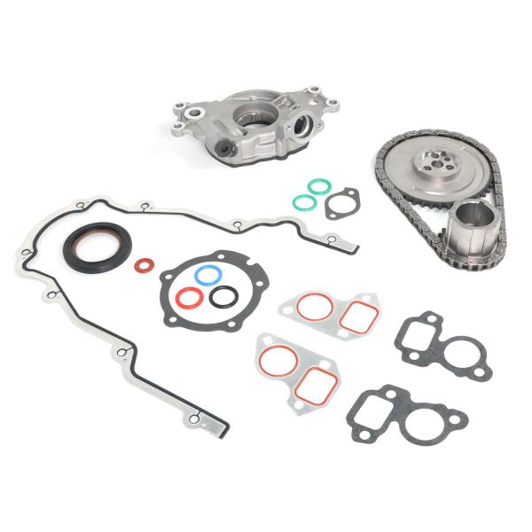 商品名: Daysyore M295 オイルポンプタイミングチェーンキット&amp;タイミングカバーガスケット 雪崩カマロ コルベット シルバラード用 エクスプレス ファイヤーバード シエラ用 ユーコン 1500 2500 4.8L 5.3...