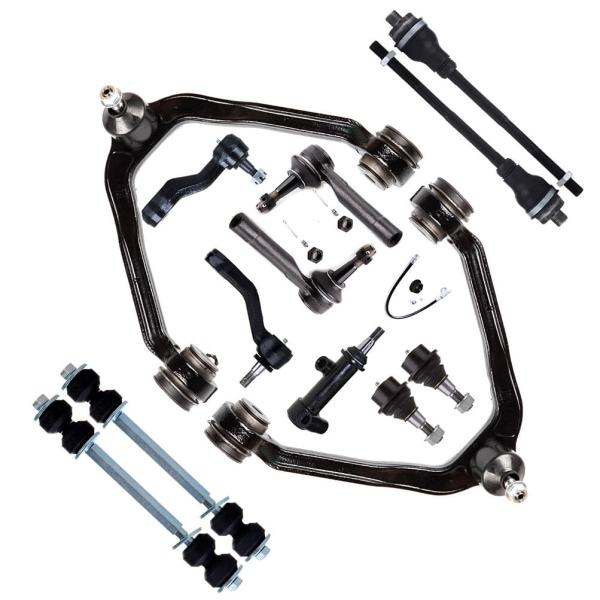 商品名:  SCITOO 13pc Front Suspension Kit Lower Upper Control Arm Ball Joint Inner Outer Tie Rod Sway Bar Idler Arm Pitman ...