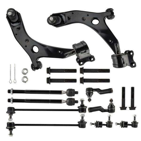 商品名:  Torchbeam 10Pcs Front Suspension Kit Lower Control Arms with Ball Joint Tie Rod End Sway Bar Link for Mazda3 2004-...
