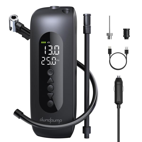 商品名:  dwndpump Tire Inflator Portable Air Compressor, 150PSI Air Pump for Car Tires, Cordless Air Compressor with Inflat...