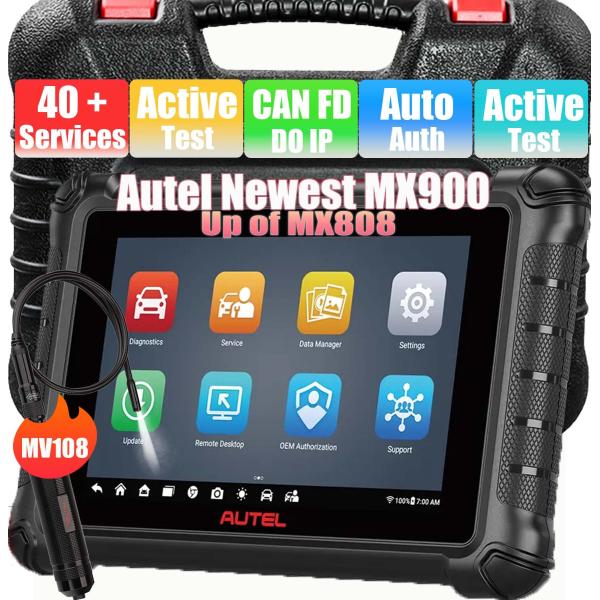 商品名: Autel MaxiCheck MX900 MV108双方向OBD2スキャナー付き MK900 MK808 MK808S MK808BT Android 11 40以上のサービス機能 8インチ 全システム診断スキャンツール Aut...