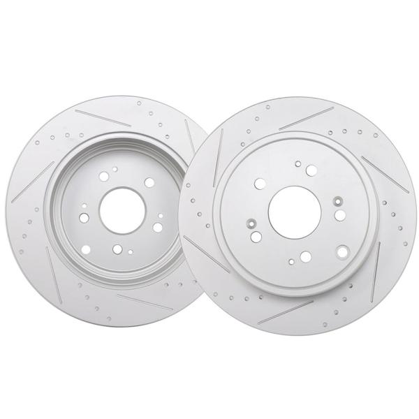 商品名:  AUTOMUTO [2PCS] 【Rear 13.14" Disc Drilled &amp; Slotted Brake Rotors】For Honda Ridgeline 2006-2014ブランド: AUTOMUTO高さ...
