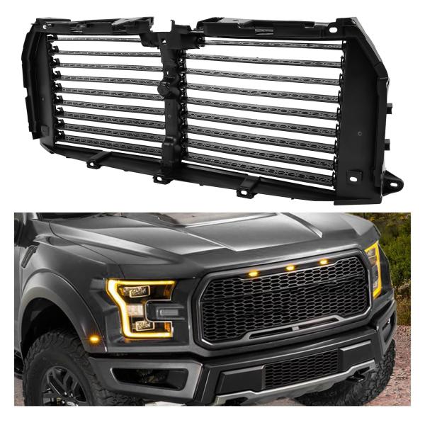 商品名:  HECASA Active Grille Shutter Compatible with 2015 2016 2017 Ford F-150 Radiator Shutter Core Support Grille Air In...