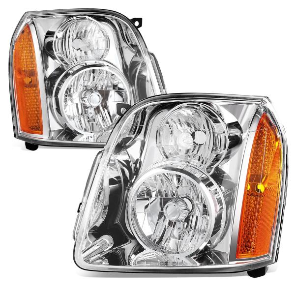 商品名:  Auto Dynasty Facotry Style Halogen Headlights Assembly Compatible with GMC Yukon XL 1500 2500 2007-2014, Driver an...