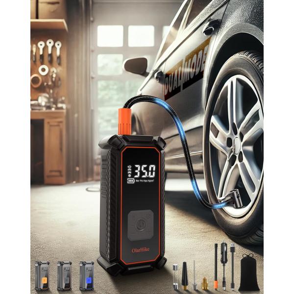 商品名:  OlarHike Cordless Tire Inflator Portable Air Compressor-Fast Inflation,12V Auto Air Pump for Car Tires,Bicycle, Bi...
