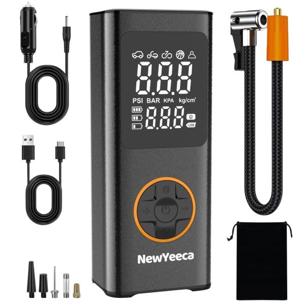 商品名:  Cordless Tire Inflator Portable Electric Air Compressor, Tire Inflator Air Pump, 150 PSI Tire Pump Gauge with Digi...