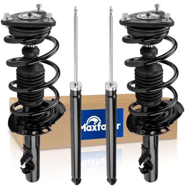 商品名: Maxfavor フロントコンプリートストラットリアショック フォードフォーカス2013 2014 2015 2016 2017 2018 1.0L 2.0L、クイックストラットアセンブリロードサスペンションAmortiguado...