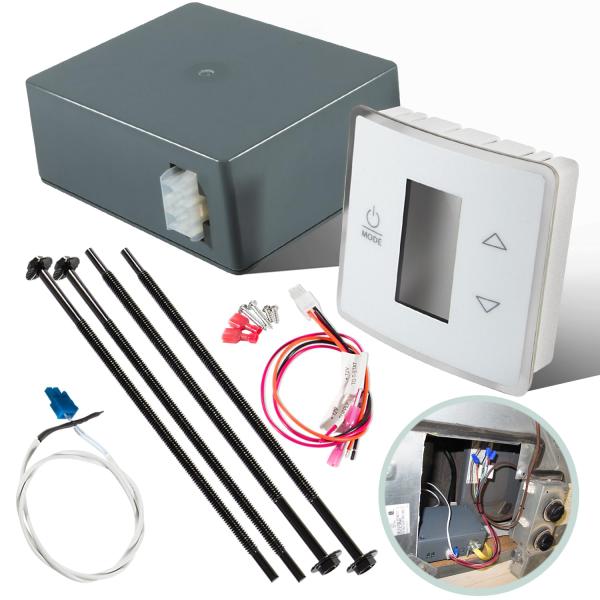 商品名: RVサーモスタットキット(3316230.000) Dometic シングルゾーンLCD Touch RVエアコンサーモスタット、コントロールキット付き、冷却/炉モード用 3316410.700 RV Wall Thermosta...