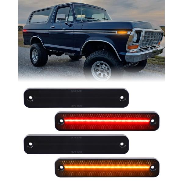 商品名:  LED Side Marker Lights for Ford F100 F150 F250 F350 1973-1979,for Bronco 1978-1979，Econoline E100 E150 E250 E350 1...