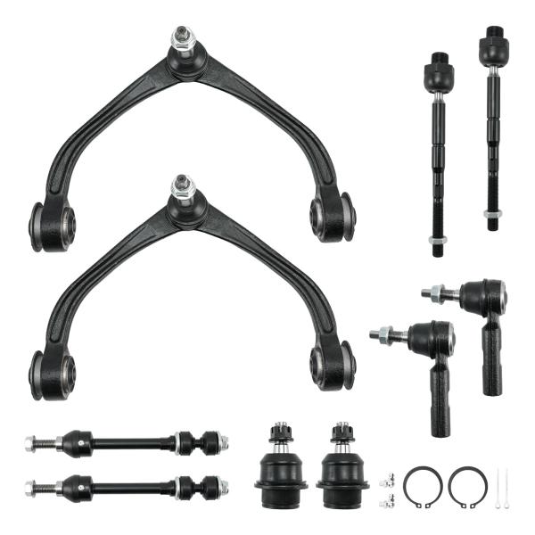 商品名:  Torchbeam 10pc Front Upper Control Arms, Suspension Kit with Ball Joint Tie Rod End Sway Bar Link for Dakota 2005-...