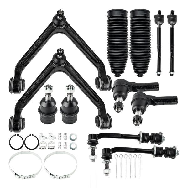 商品名:  Torchbeam 12pc Front Upper Control Arms, Suspension Kit with Ball Joint Tie Rod End Sway Bar Link for Durango 2004...