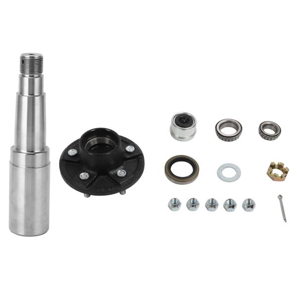 商品名:  OUKENS 3500 Lb Trailer Axle Kit, Trailer Leaf Spring kit with 5 Studs 4.5in Idler Hub 25mm to 35mm Round Spindle, ...