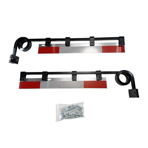 商品名:  IBESTWOLF Pair Black Straight Down Bar Type Truck 2 Coil Mud Flap Hangers Complete Kit, 0.640" Square Steel Arm wi...