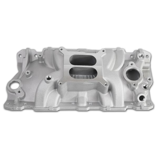 商品名: JGhyperX インテークマニホールド アルミニウム デュアルプレーン シボレー SBC スモールブロック V8 エンジン 305 327 350 383 2701と互換性あり JGhyperX 2701 Intake Mani...