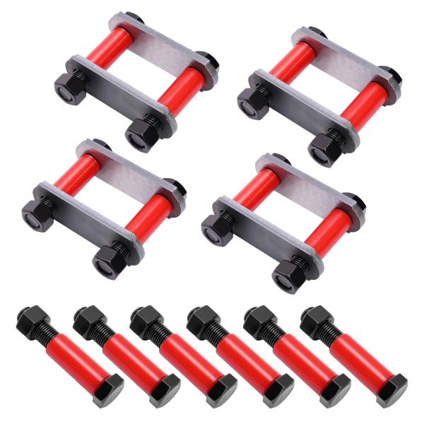 商品名: KUAFUヘビーデューティーシャックルアップグレードキット CRE3000、ストックおよびエクアフレックス2.25インチシャックル、タンデムアクスルトラック/トレーラースプリングサスペンションリビルドキット、シャックルストラップ、...